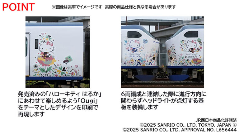 【TOMIX】281系（ハローキティ はるか･Ougi）2025年9月発売 | モケイテツ